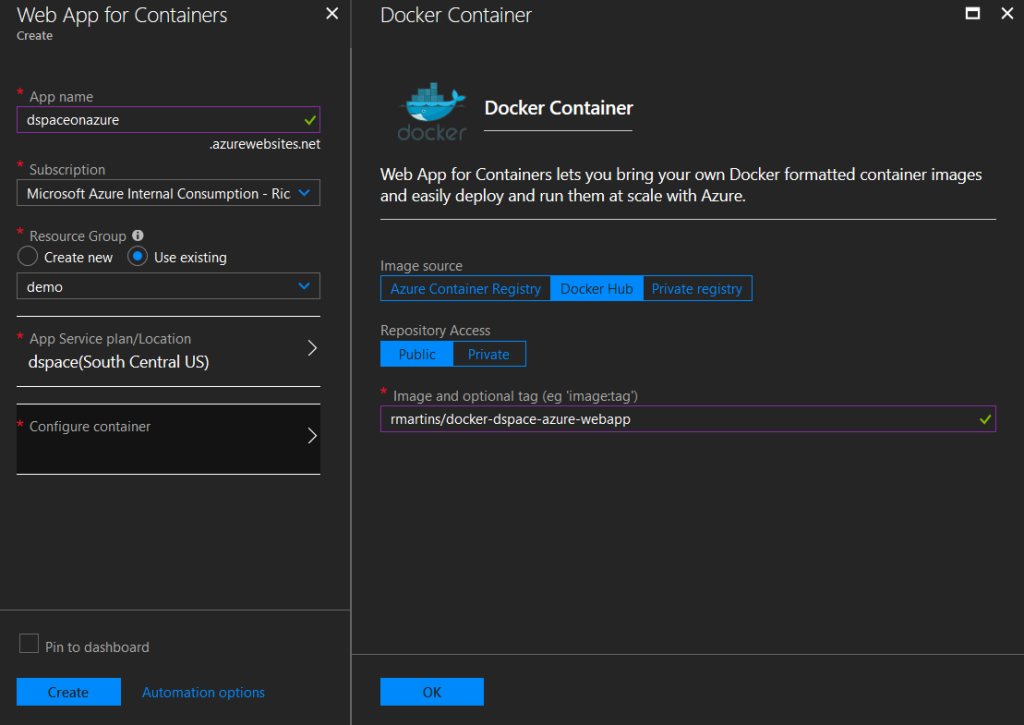 Como implementar o DSpace em um WebApp Container no Azure – Ricardo Martins